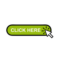 Click button with arrow pointer clicking signs Vector Image