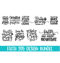 Hand lettering with bible verse the word of god Vector Image