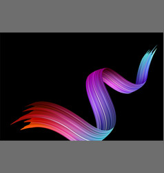 White background with colorful abstract brush Vector Image