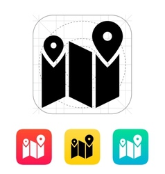 Map point signal icon Royalty Free Vector Image