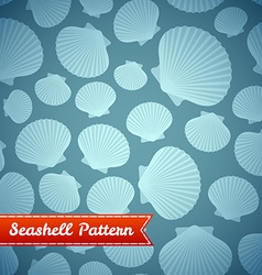 Beach seamless pattern sand and sea shells Vector Image