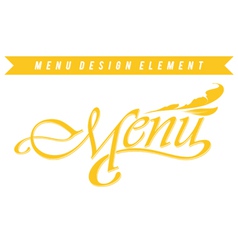 Vintage graphic element for menu Royalty Free Vector Image