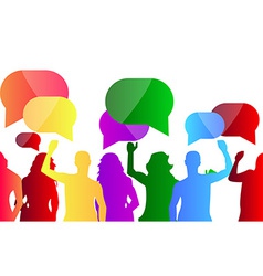 People marching to protest Royalty Free Vector Image