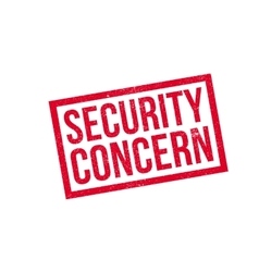 Security Concern rubber stamp Royalty Free Vector Image