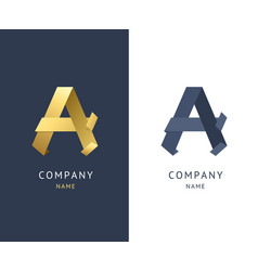 Sign a alphabet symbol letter for company Vector Image