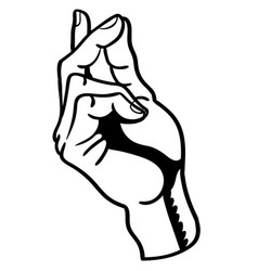 Finger snap Royalty Free Vector Image - VectorStock