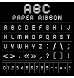 Abc font Royalty Free Vector Image - VectorStock