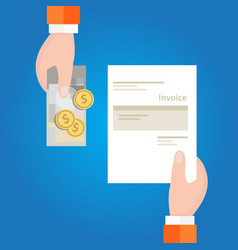 Receipt icon paper invoice total bill Royalty Free Vector