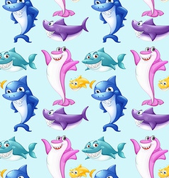 Baby sea creatures in the ocean Royalty Free Vector Image