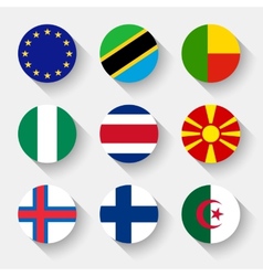 216 flags all world Royalty Free Vector Image - VectorStock