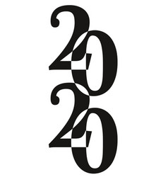 2020 strips gold Royalty Free Vector Image - VectorStock