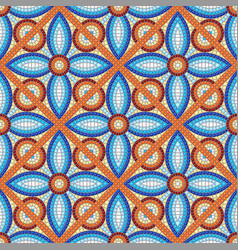 Ancient mosaic ceramic tile pattern Royalty Free Vector