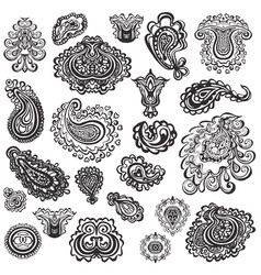 Paisley hand drawn boho ornament Royalty Free Vector Image