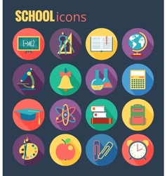 Collection school supplies Royalty Free Vector Image