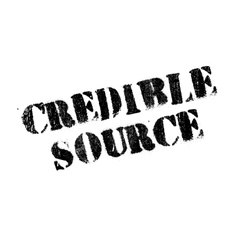 Credible source rubber stamp Royalty Free Vector Image