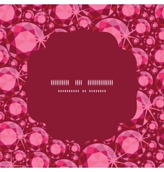 Ruby horizontal seamless pattern background border