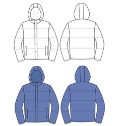 Hooded jacket Royalty Free Vector Image - VectorStock