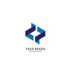 Letter s logo square shape design concept template