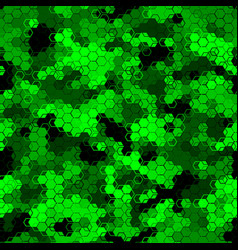 Emerald pattern triangles hexagons squares Vector Image