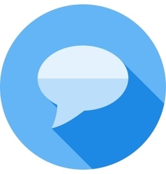 Single message bubble Royalty Free Vector Image