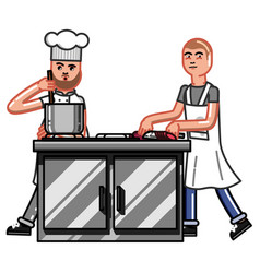 Cartoon chef Royalty Free Vector Image - VectorStock
