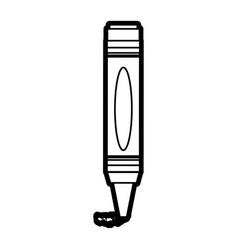 Crayon color school pictograph Royalty Free Vector Image