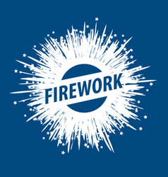 Large set of logos fireworks Royalty Free Vector Image