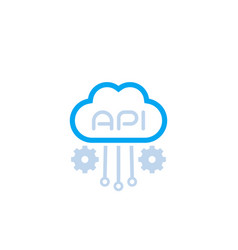 Api cloud software integration icon Royalty Free Vector
