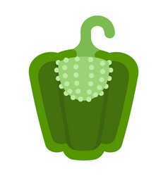 Capsicum cut in half Royalty Free Vector Image