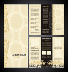 Vintage style brochure template Royalty Free Vector Image