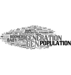 Gen word cloud concept Royalty Free Vector Image