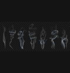 Smoke effect realistic traces in air from Vector Image
