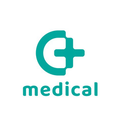 Letter c rocket logo design Royalty Free Vector Image