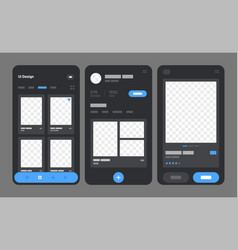 Ux ui application interface flowchart mobile Vector Image