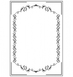 Filigree border Royalty Free Vector Image - VectorStock