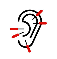 Ear acupuncture Royalty Free Vector Image - VectorStock