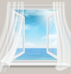 View from window Royalty Free Vector Image - VectorStock