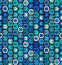 Colorful geometric pattern with hexagons Vector Image