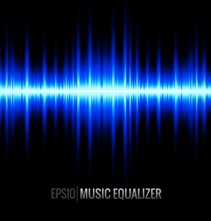 Red digital equalizer Royalty Free Vector Image
