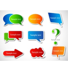 Origami speech bubble Royalty Free Vector Image