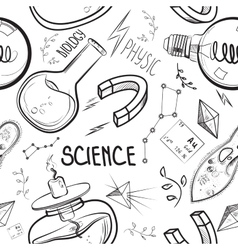Hand drawn science set circle design Royalty Free Vector