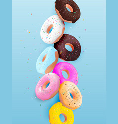 Abstract donut background Royalty Free Vector Image