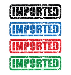 Red grunge rubber stamp Royalty Free Vector Image