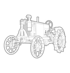 Tractor jcb Royalty Free Vector Image - VectorStock