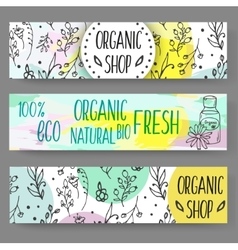 Organic cosmetics cosmetic Royalty Free Vector Image