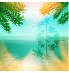 Wave beach landscape scene Royalty Free Vector Image
