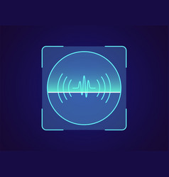Voice recognition biometric scanning system Vector Image
