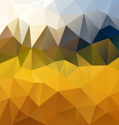 Yellow red spectrum polygon triangular pattern Vector Image