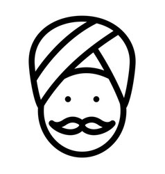 Sikh emoji Royalty Free Vector Image - VectorStock
