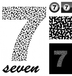 Pattern with numbers Royalty Free Vector Image